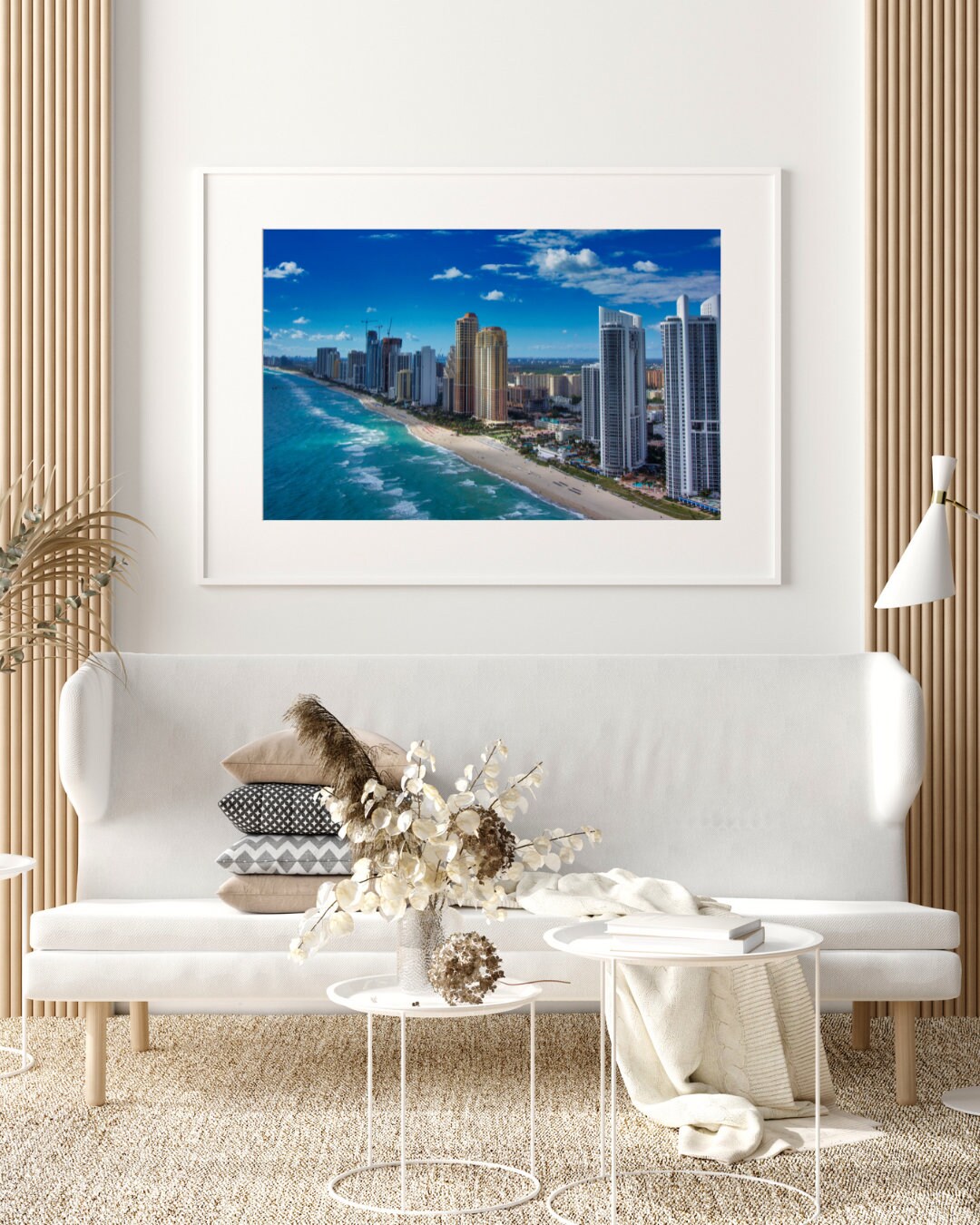 Miami Wall Art, Ready-to-print, Miami Skyline Poster, Beach Photography ...