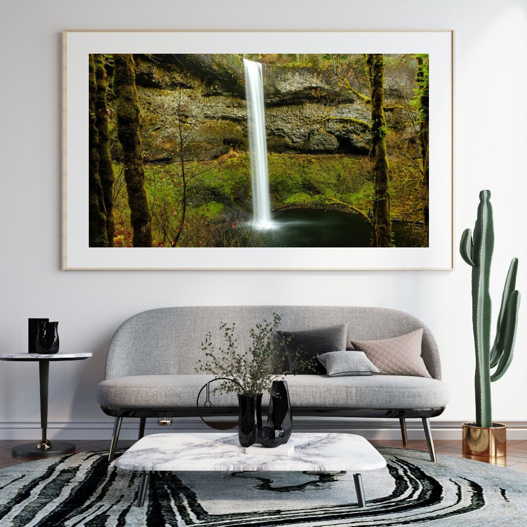 Oregon Falls Ready to Print Water Falls Landscape Silver Falls State ...