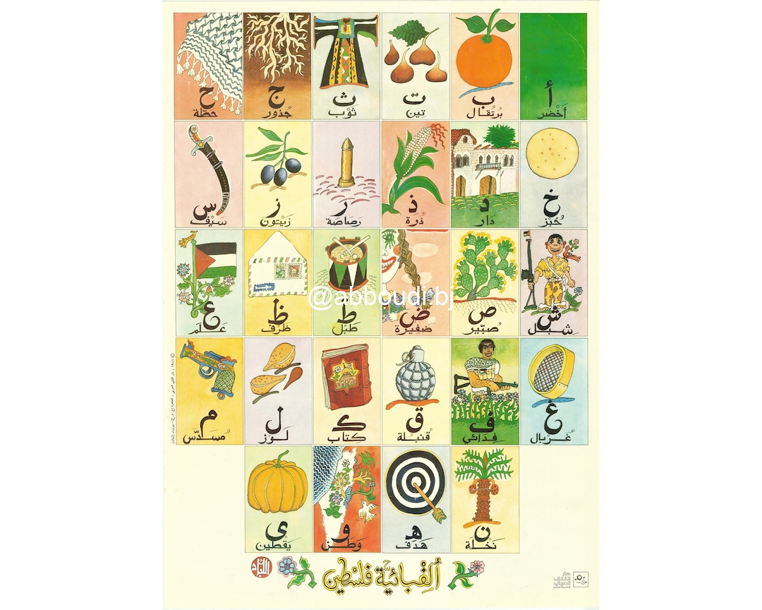 Alphabet of Palestine (الفبائية فلسطين) - Etsy