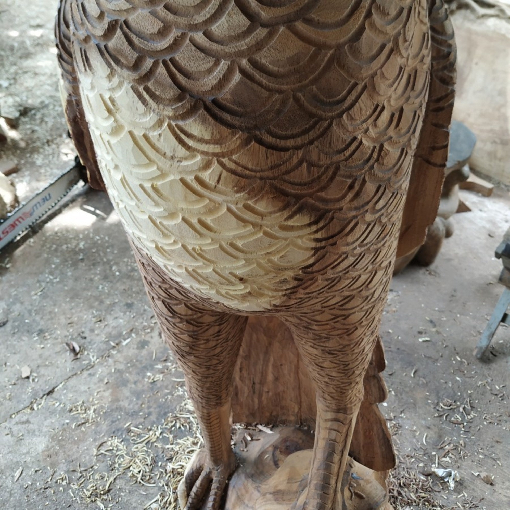 Handcrafted Wooden Peacock Bird Sculpture Colorful Carved - Etsy