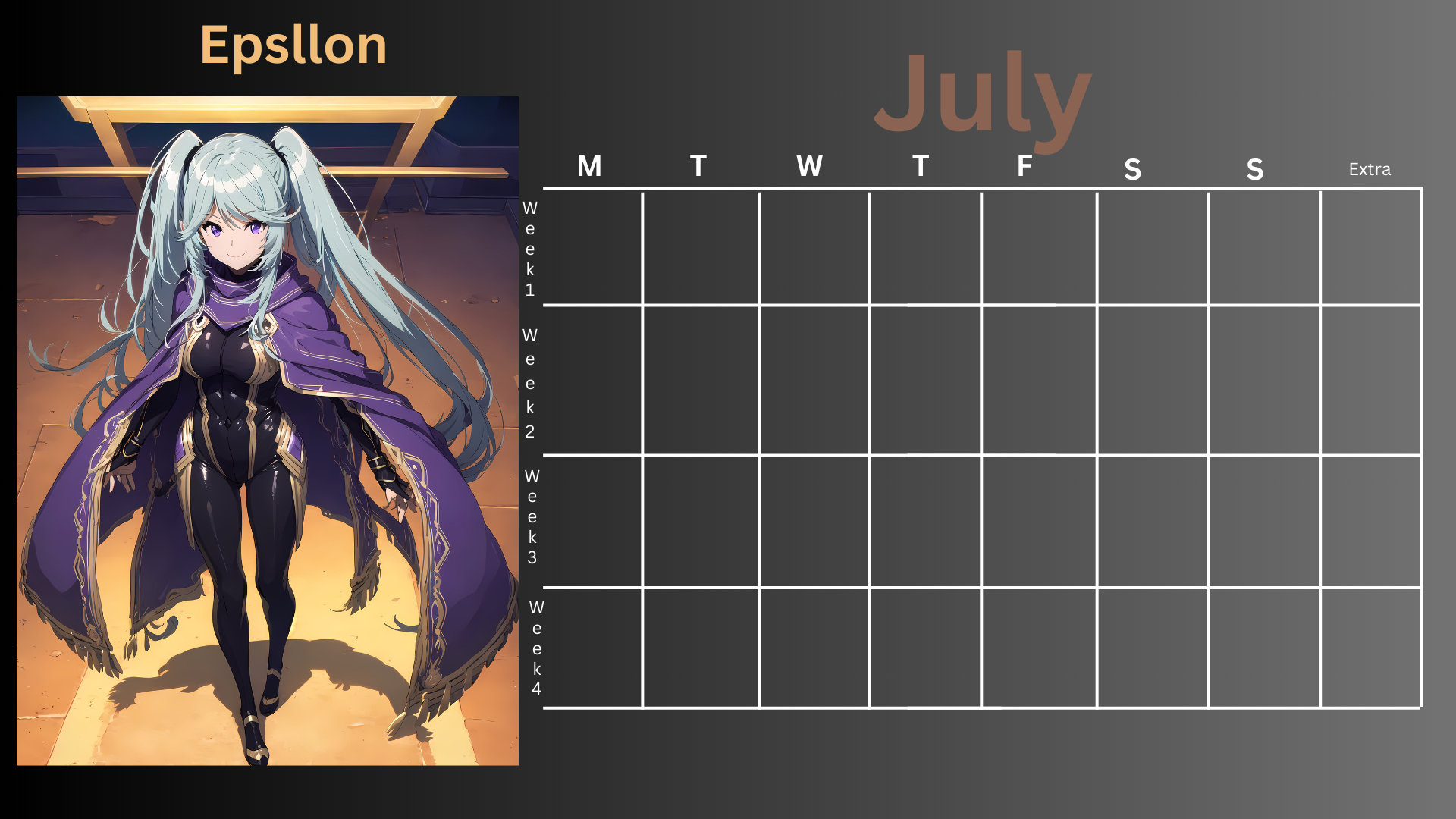 Anime Babe Planner/calendar - Etsy