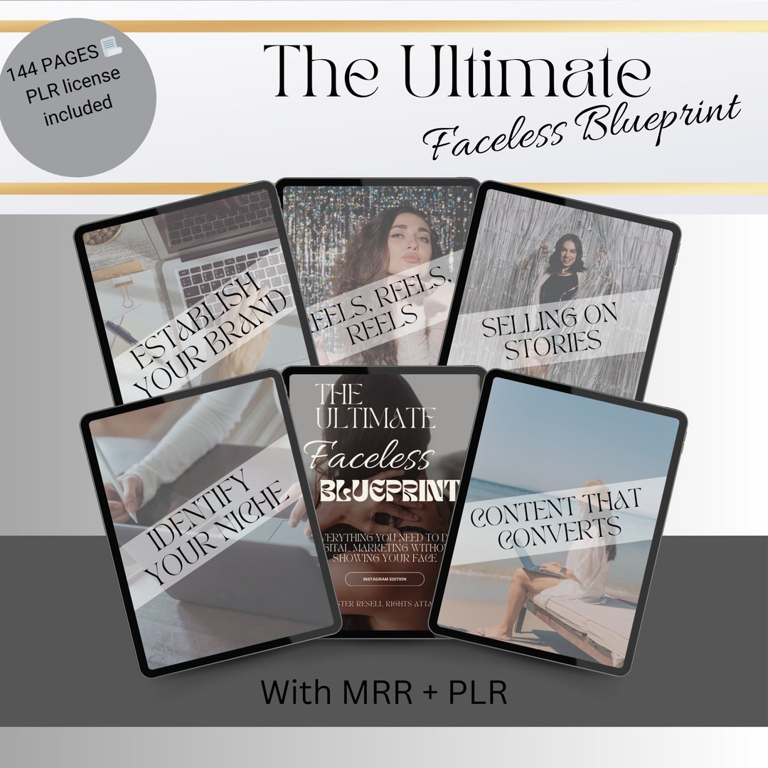 DFY Faceless Blueprint Guide With MRR and PLR - Etsy Ireland