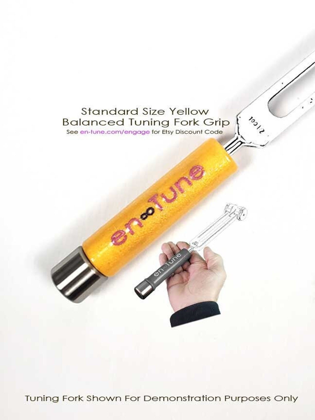 Balanced Tuning Fork Grip | Yellow Balancing Tuning Fork Handle | Solar ...