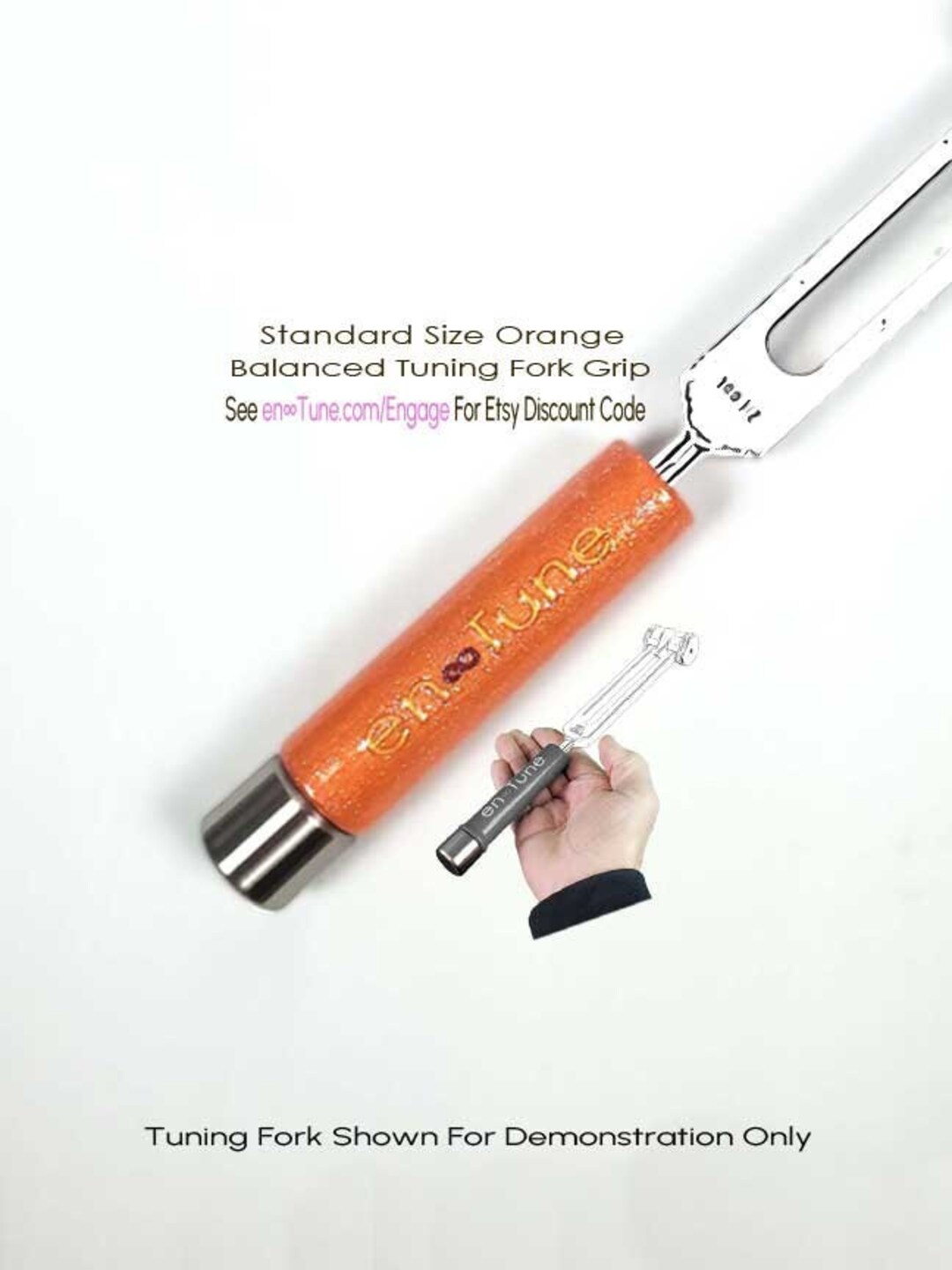 Balanced Tuning Fork Grip | Orange Balanced Tuning Fork Handle | Sacral ...