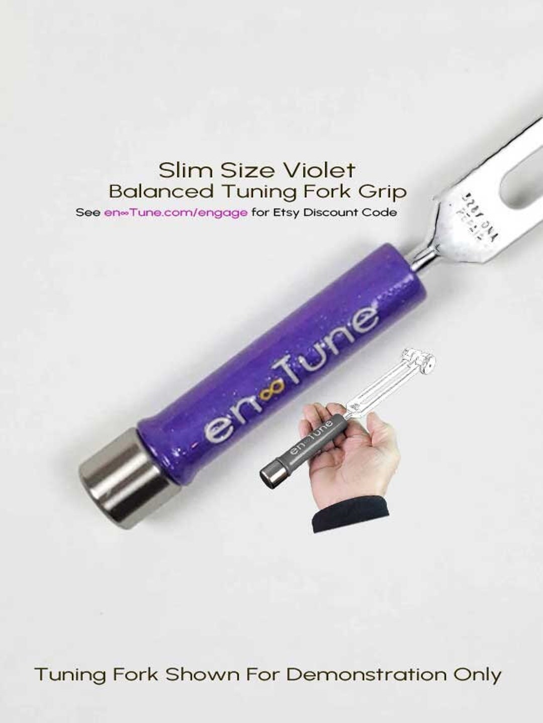 Slim Balanced Tuning Fork Grip | Balancing Slim Violet Tuning Fork ...