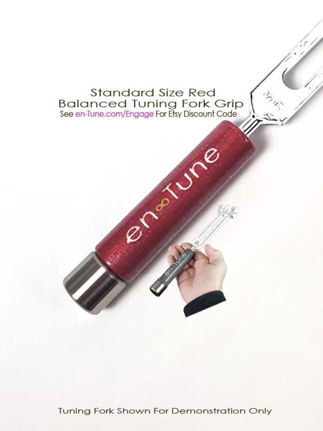 Balanced Tuning Fork Grip Red Balanced Tuning Fork Handle Root Chakra ...