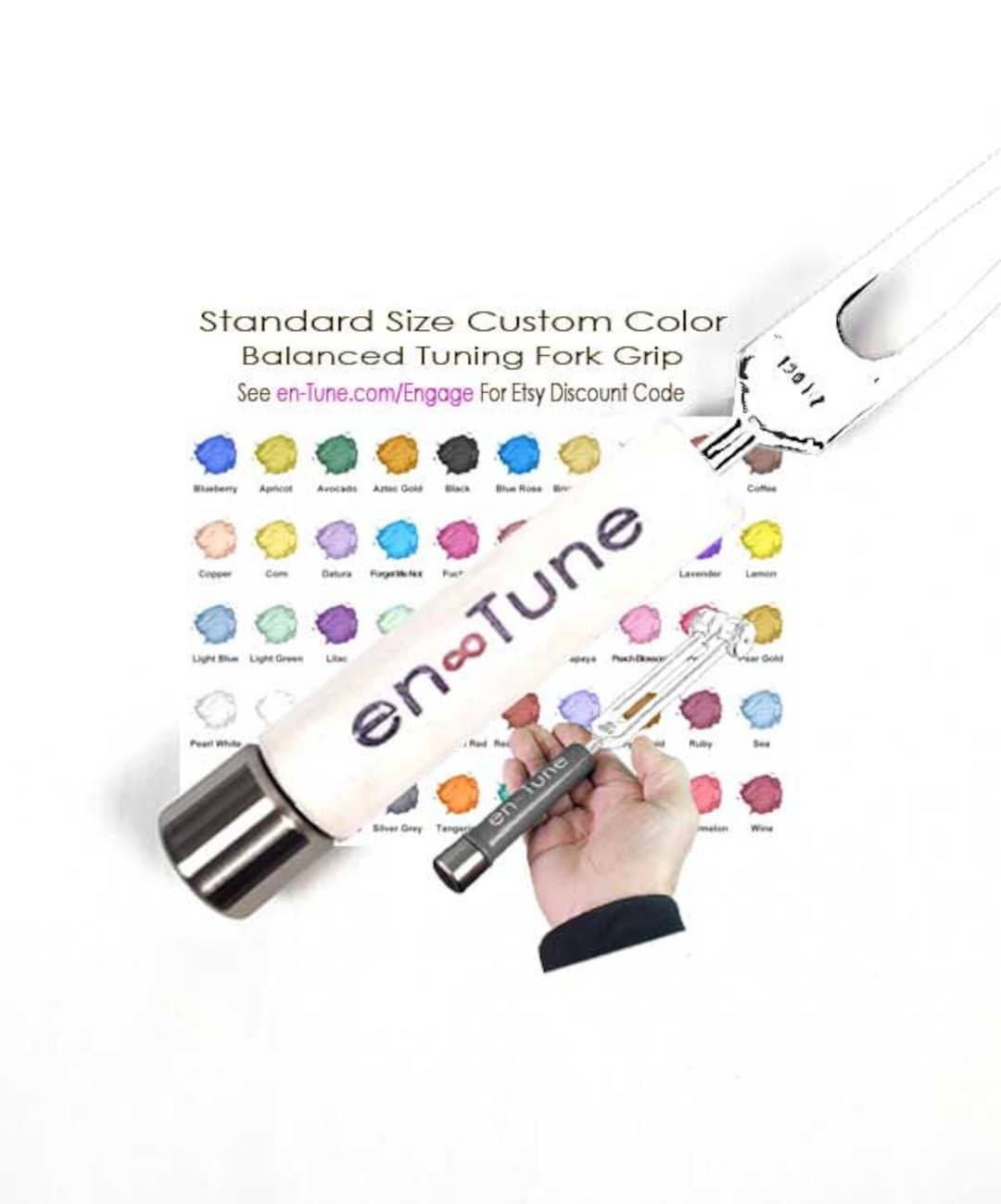Custom Color Balanced Tuning Fork Grip | Balancing Tuning Fork Handle ...