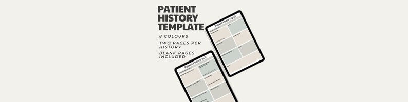 Detailed Patient History Template- Instant Download, Perfect for ...