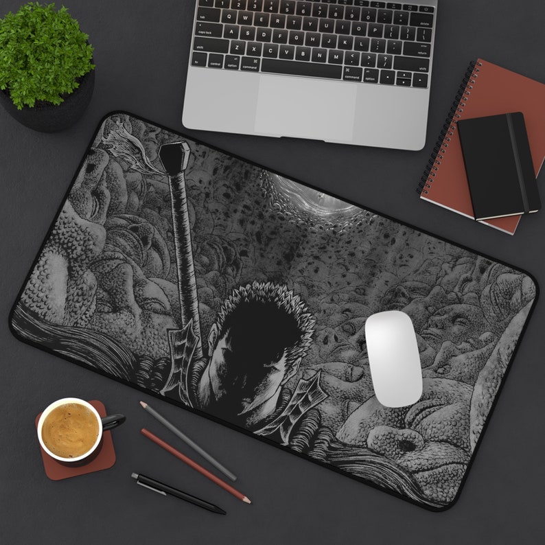 Desk Mat Berserk Guts / Samurai Warrior Mouse Pad / Ninja - Etsy