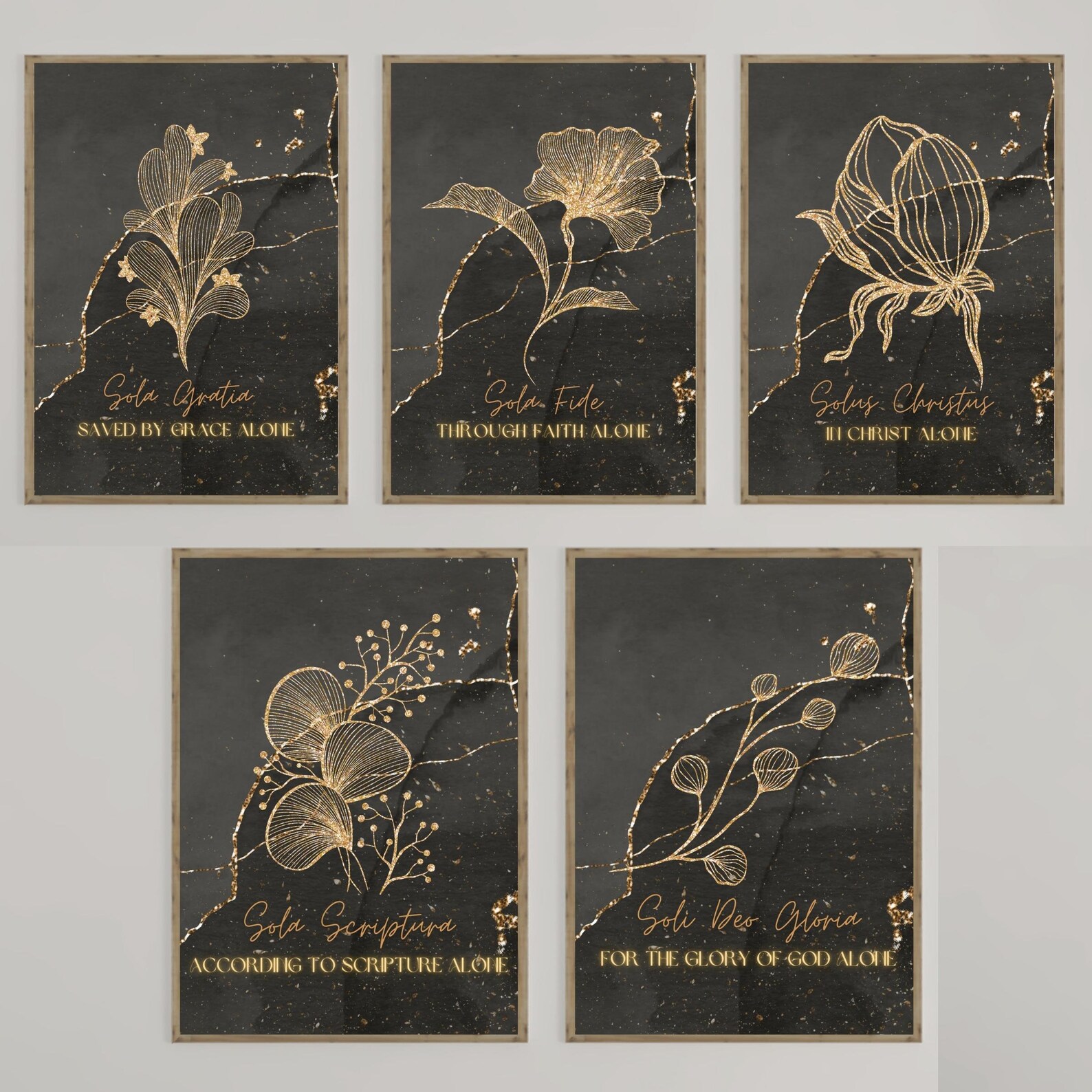 5 Solas of the Reformation- the Five Solas Reformed Theology Christian ...