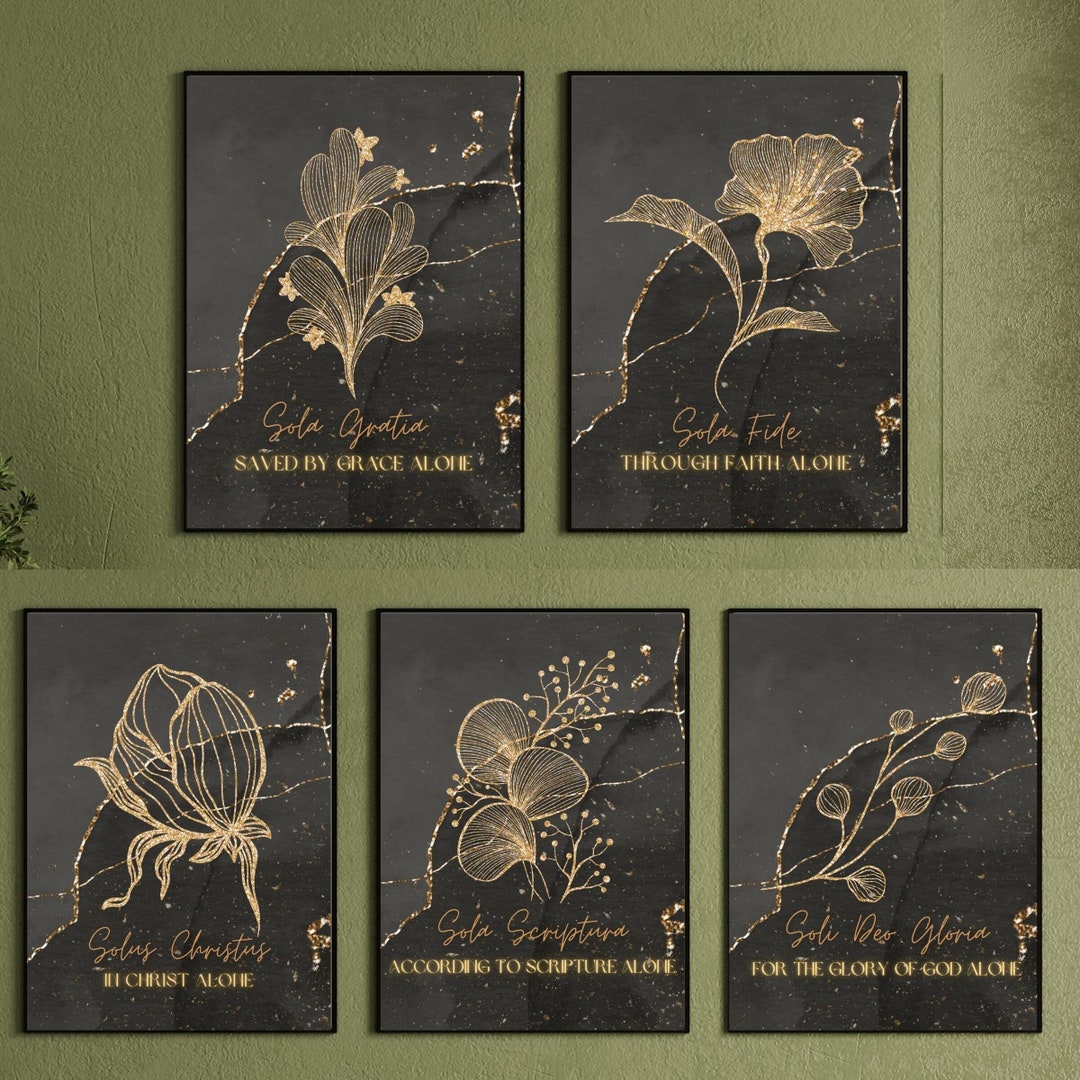 5 Solas of the Reformation- the Five Solas Reformed Theology Christian ...