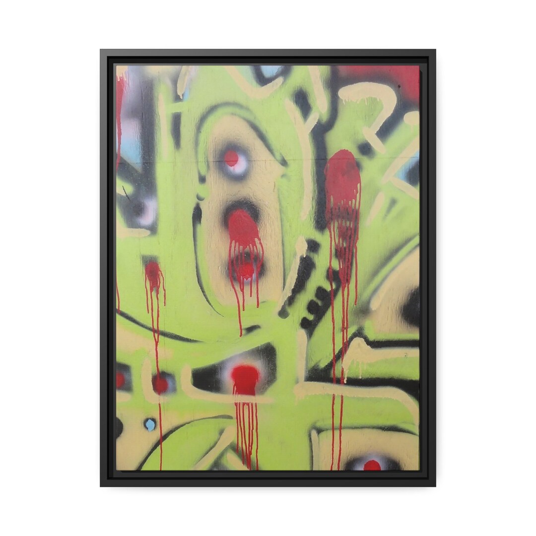 Graffiti From Bonnaroo - Bonnaroo Themed - Matte Canvas, Black Frame ...