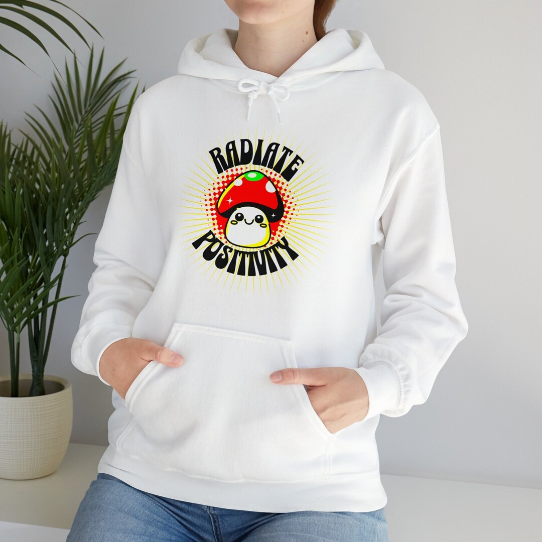 Radiate Positivity Bonnaroo Unisex Hooded Sweatshirt | Cozy Festival ...