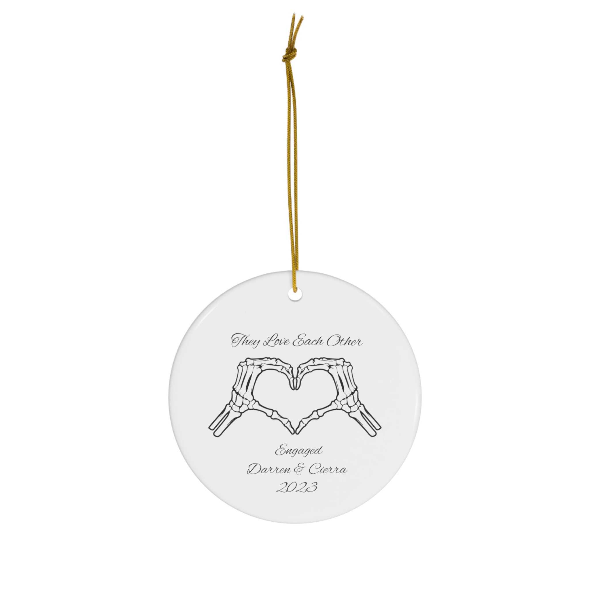 Personalized Deadhead Themed - First Christmas Together Ceramic ...