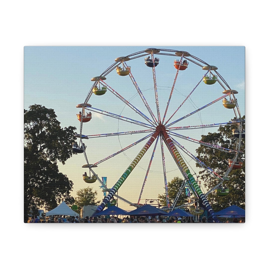 Bonnaroo Wall Art for Living Room the Bonnaroo Ferris Wheel Canvas ...