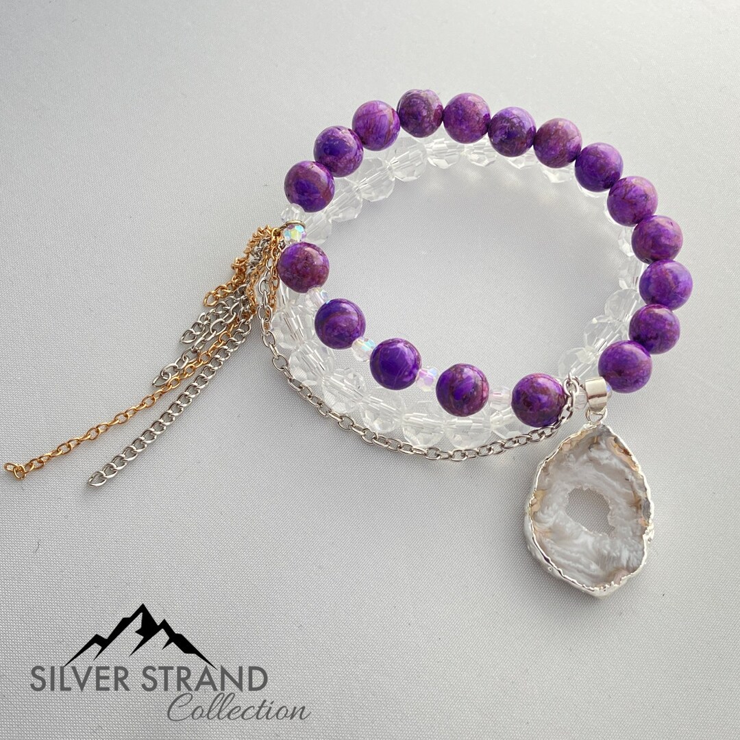 Protector Purple Agate - Etsy