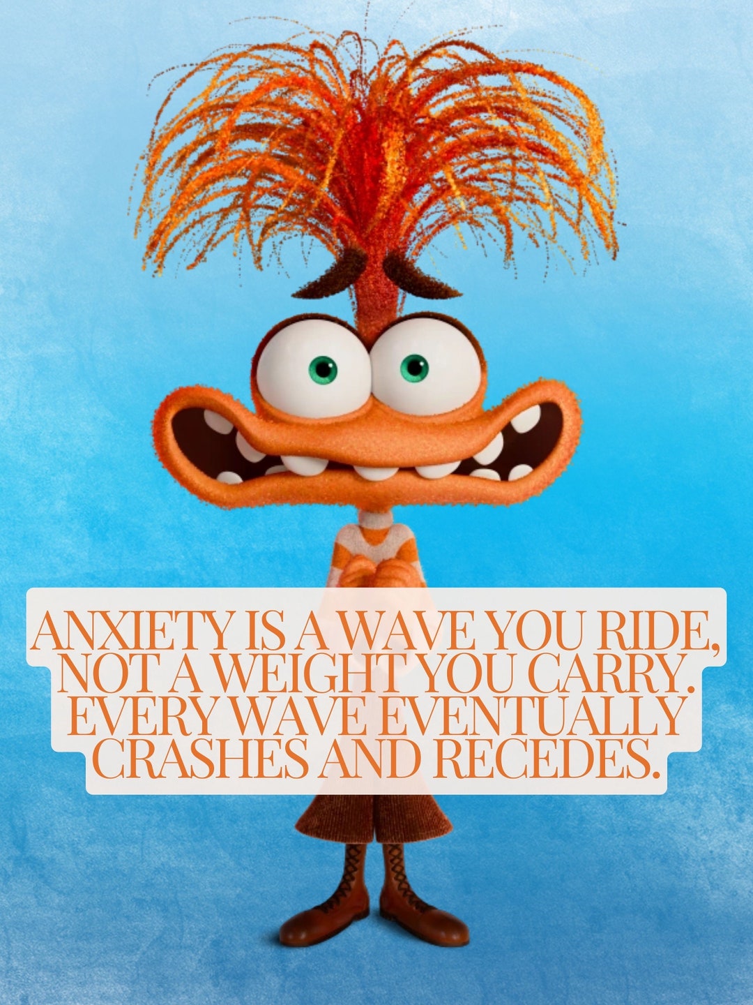 Inside Out Anxiety Poster - Etsy