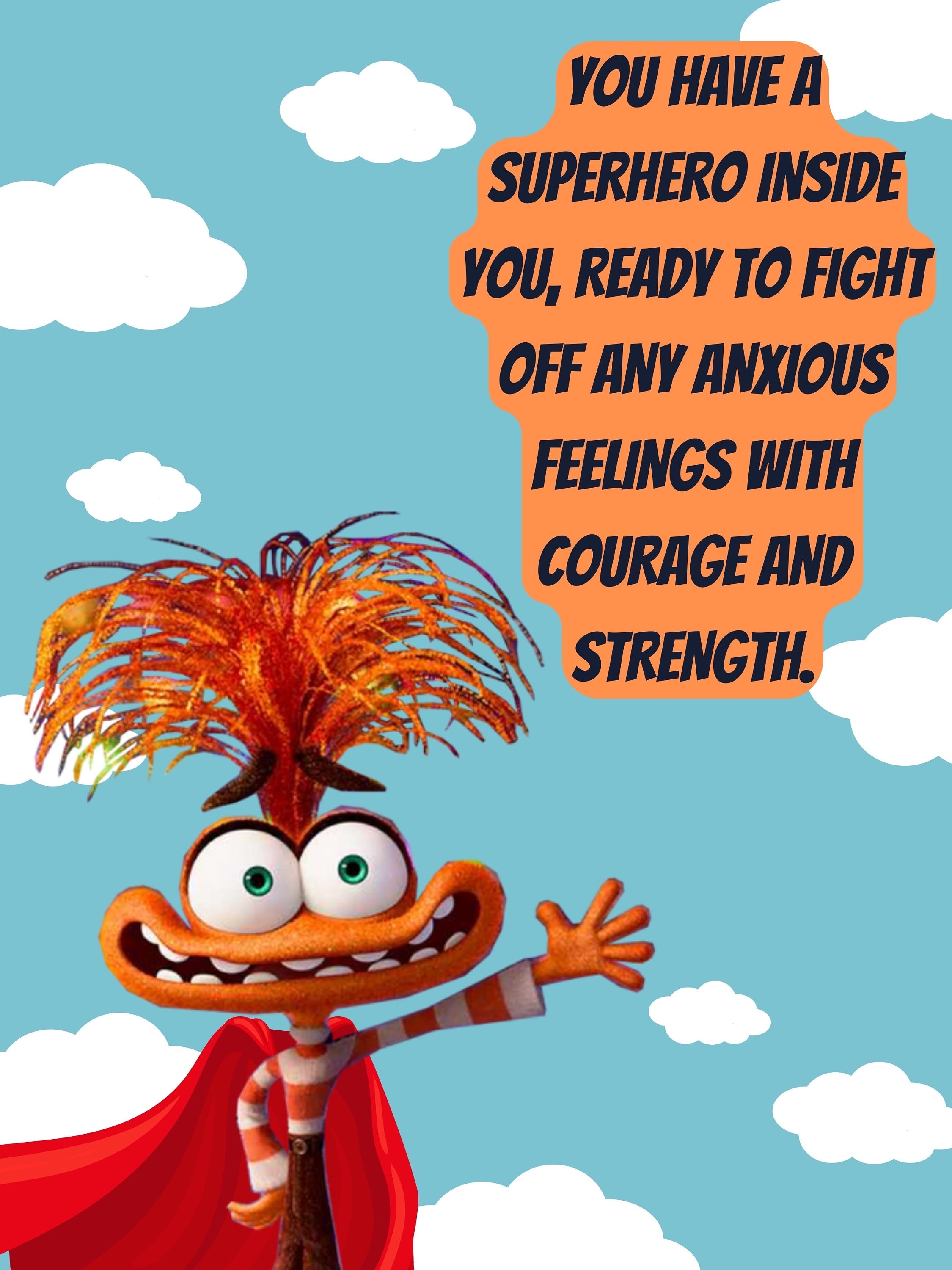 Inside Out Anxiety Poster - Etsy
