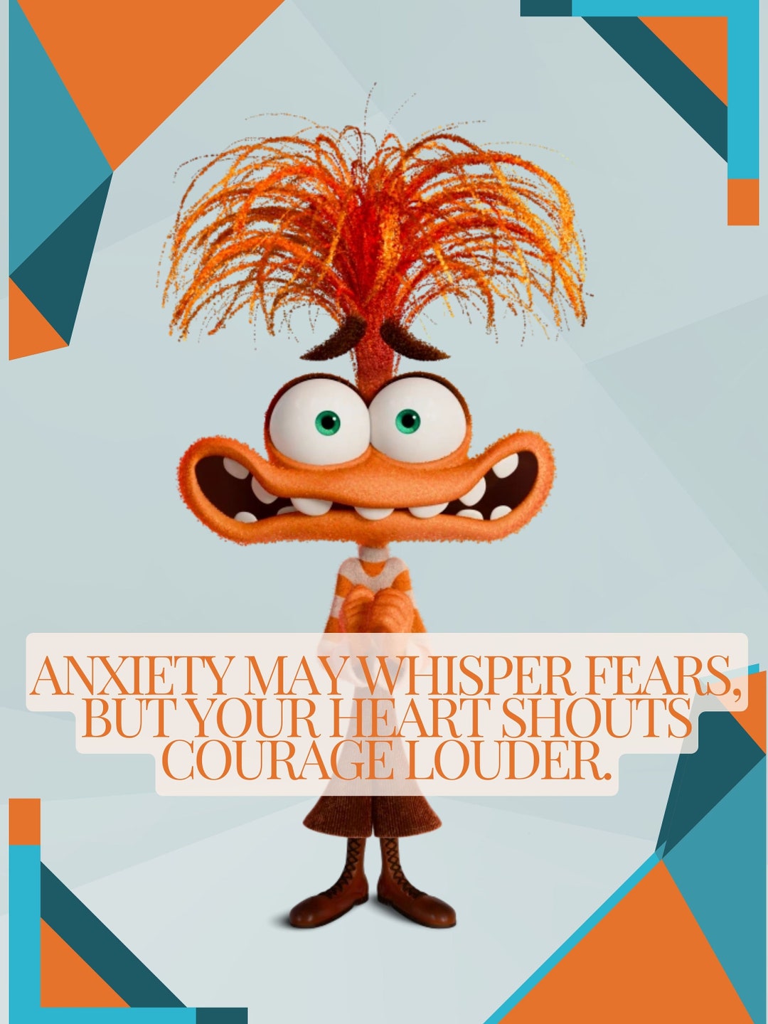 Inside Out Anxiety Poster - Etsy