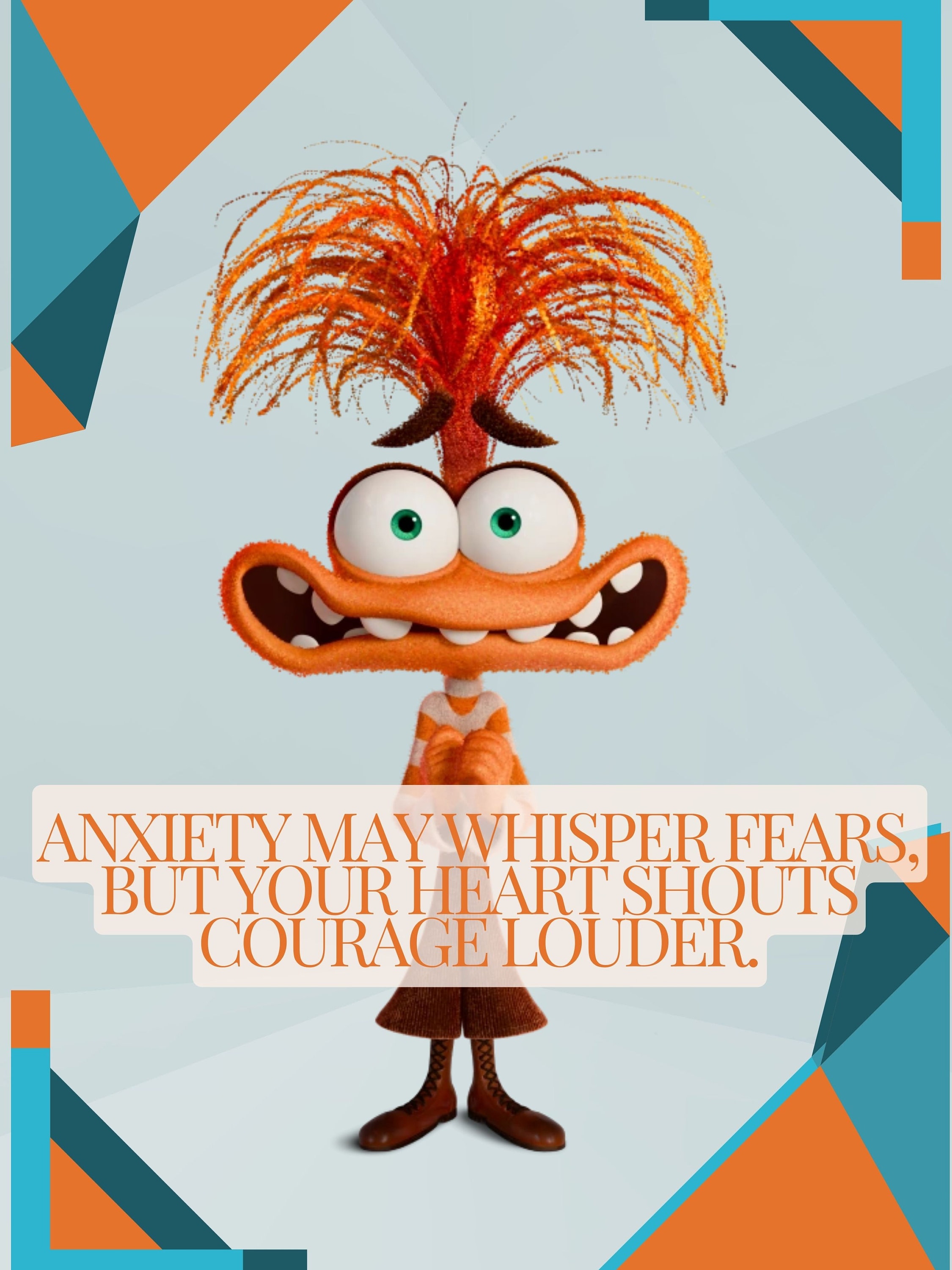 Inside Out Anxiety Poster - Etsy