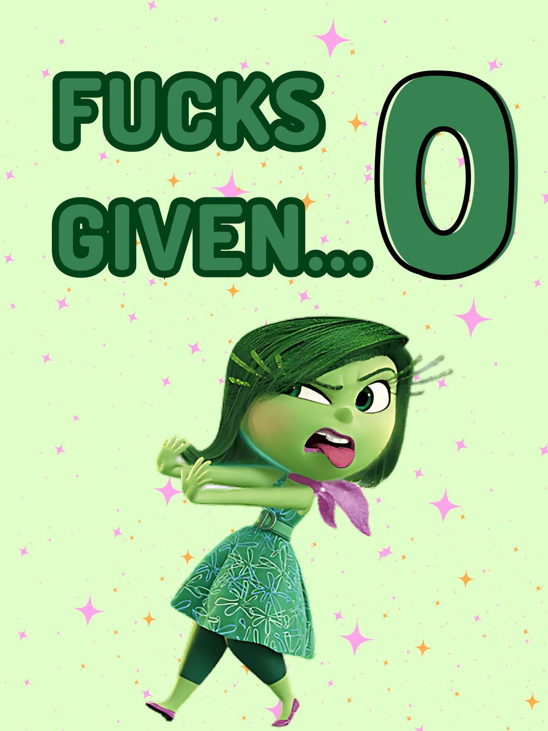 Inside Out Disgust Poster - Etsy