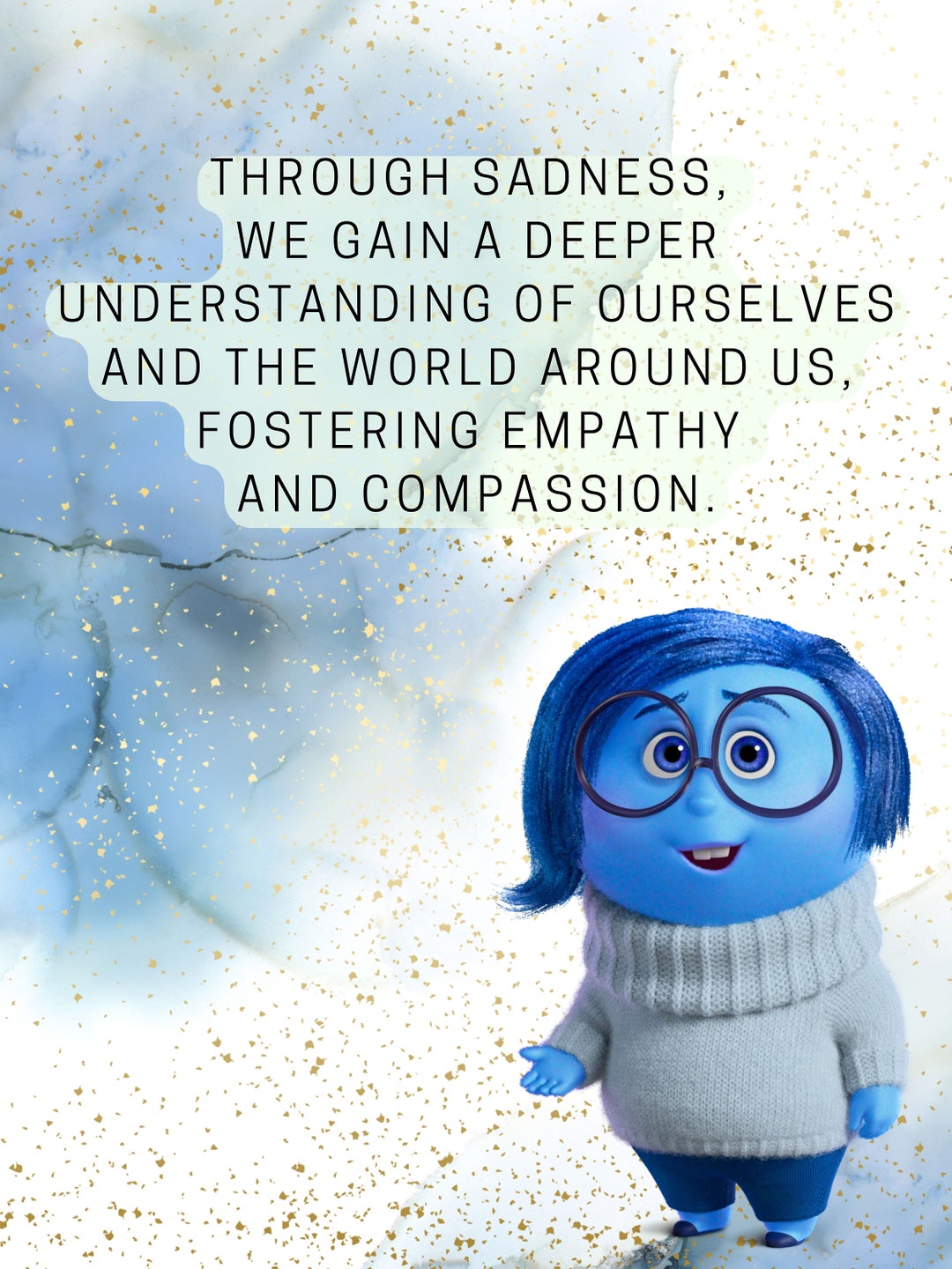 Inside Out Sadness Poster - Etsy