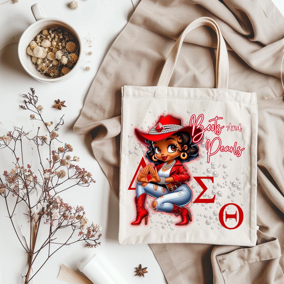 Sorority Delta Sigma Theta Betty, Praying, Shopper Tote, Reusable ...