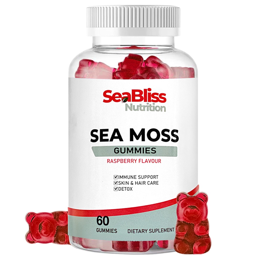 Sea Moss Gummies Raspberry Flavor - Etsy