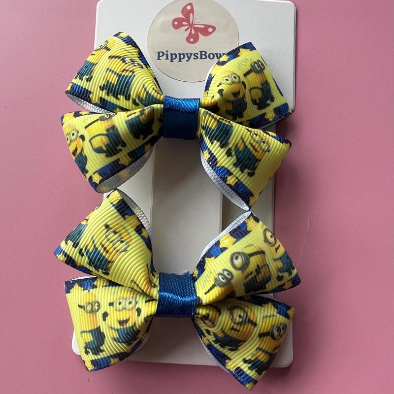 Minion Hair Bow - Etsy