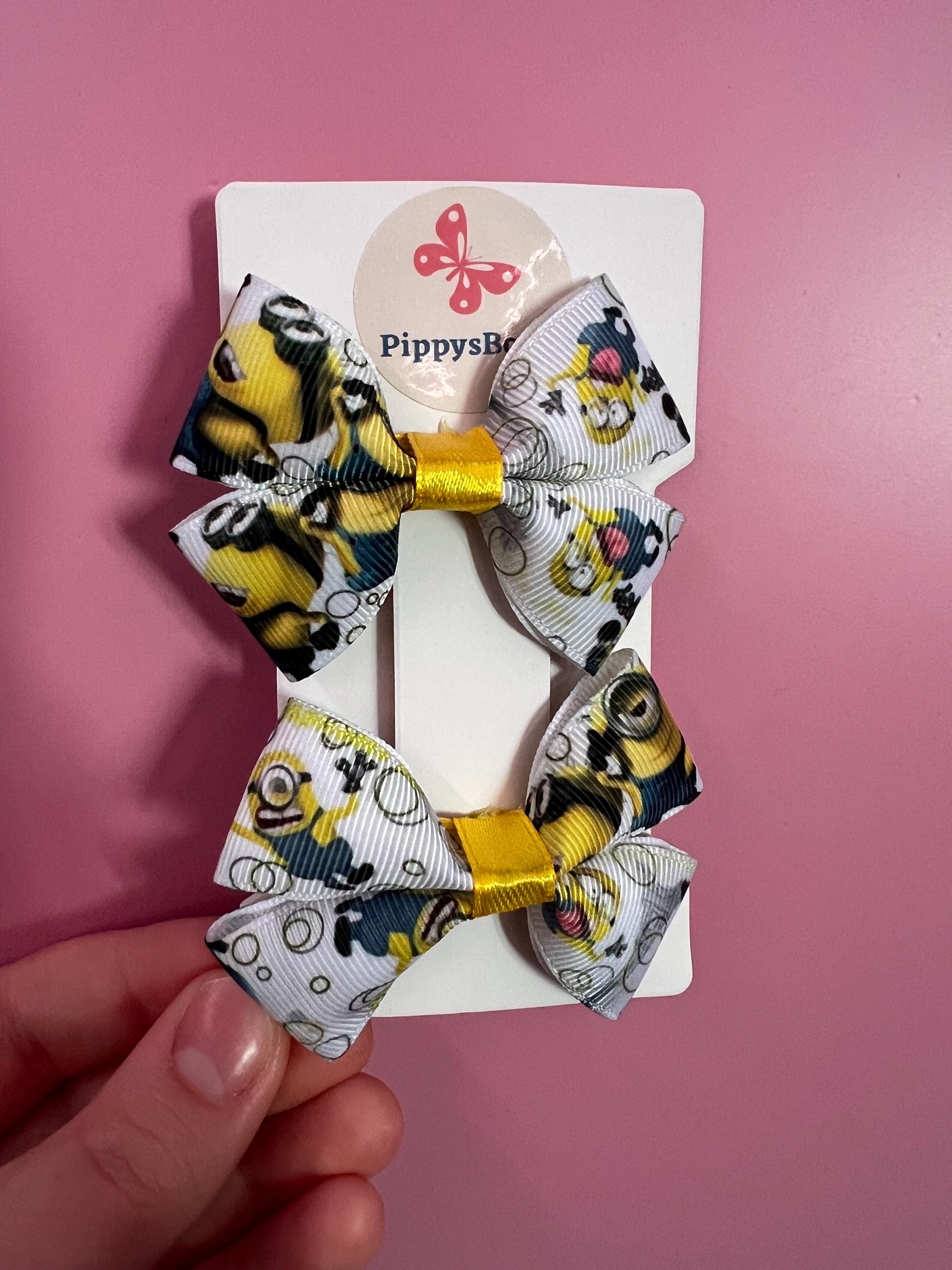 Minions Inspired Ribbon Hair Bowdespicable Meminionshair Bowhair ...