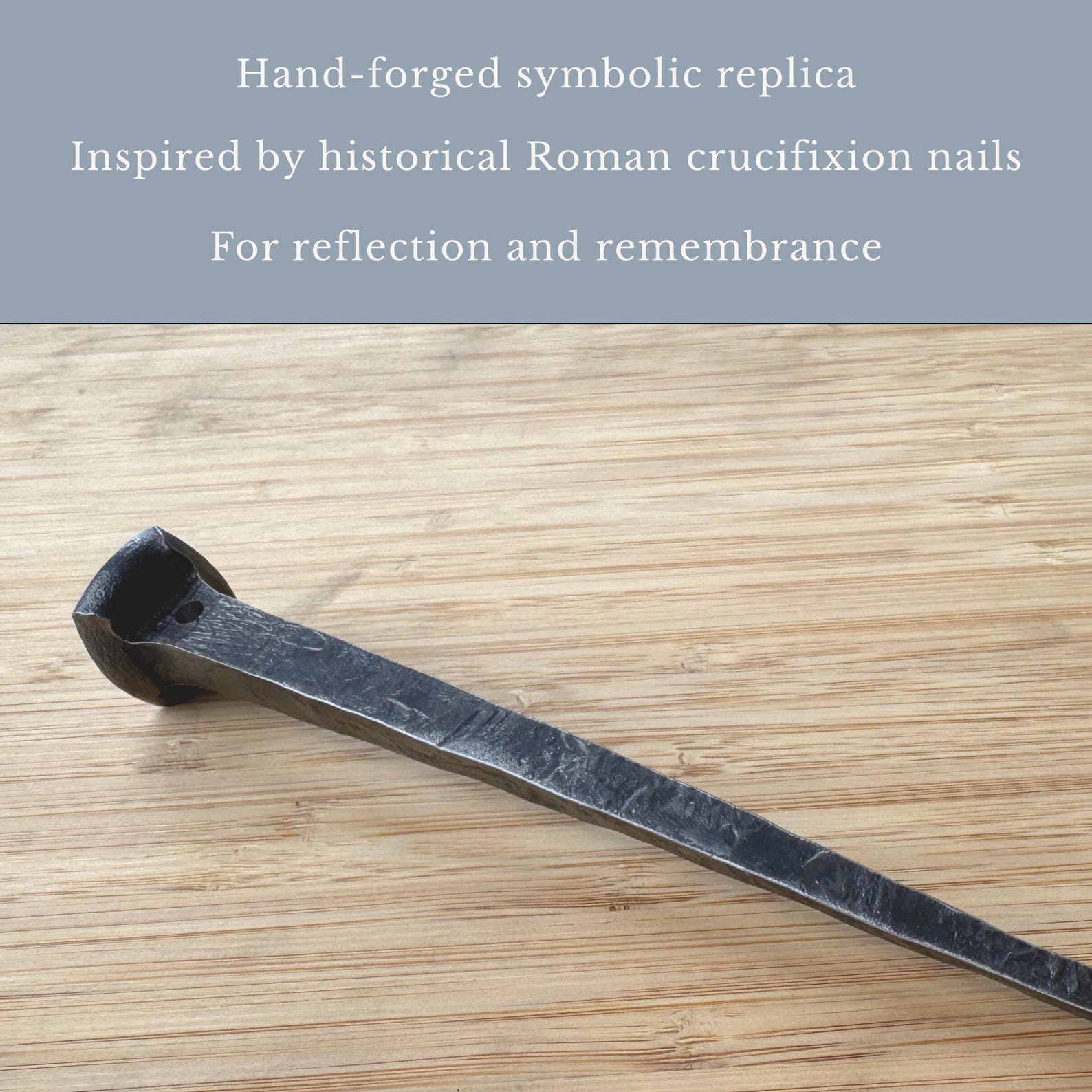 Hand Forged Crucifixion Nail – Symbolic Christian Catholic Devotional ...