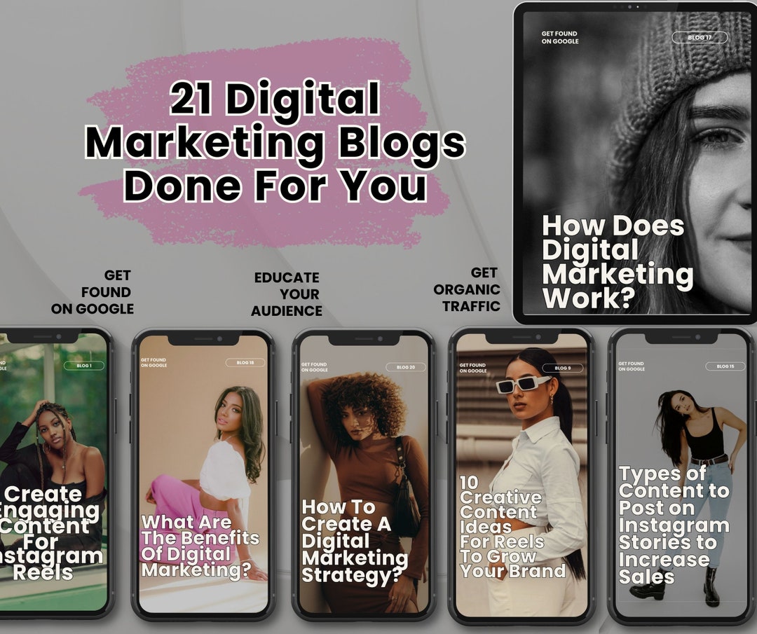 21 Seo-optimized Digital Marketing Blogs, Done for You Blogger ...