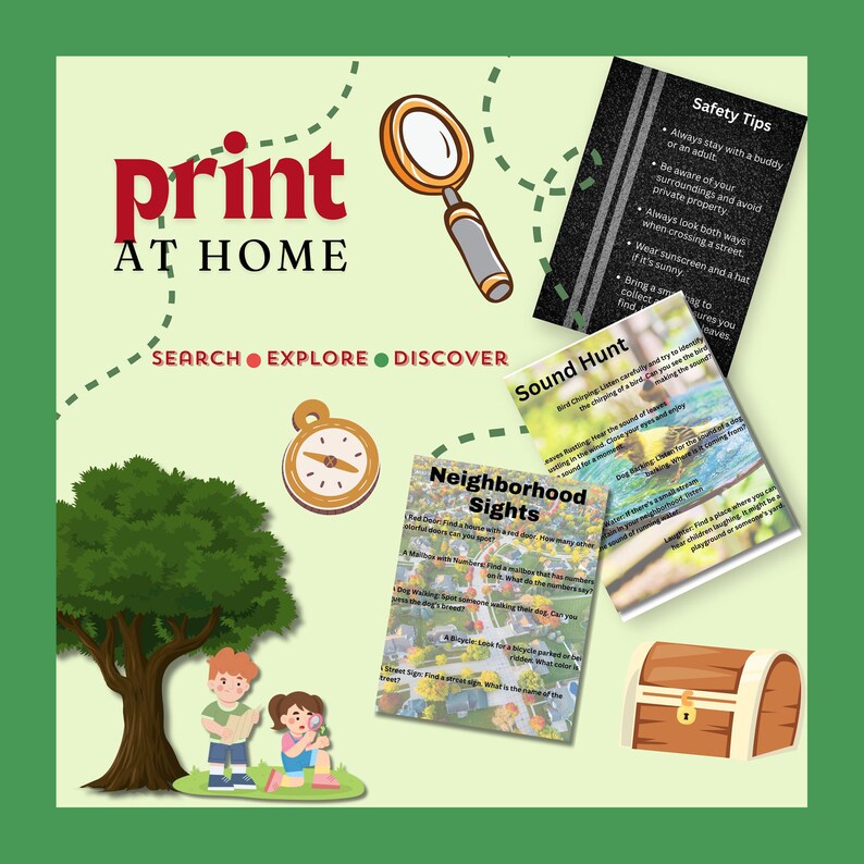 Neighborhood Scavenger Hunt for Kids Ages 6-10 | Outdoor Adventure ...