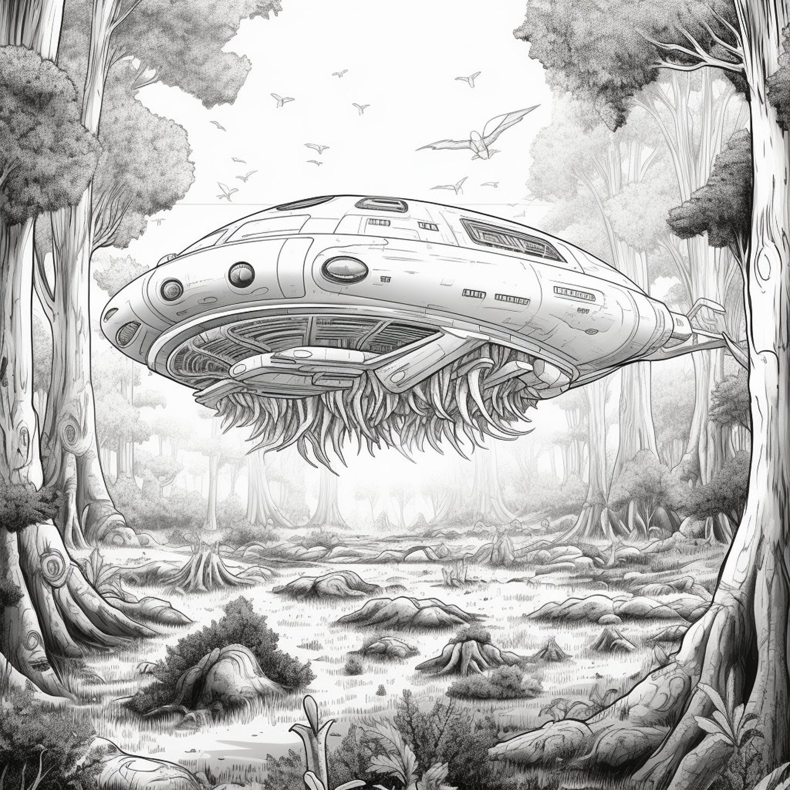 400 AI Prompts to Generate Adult Coloring Books - Etsy