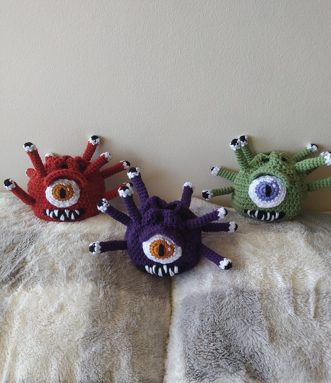 Beholder Dice Bag for Dungeons and Dragons Role Playing Game Crochet ...
