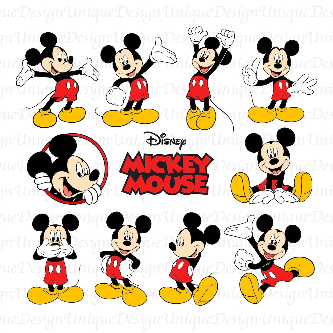 Mickey Mouse SVG Bundle Layered Head svg Anniversaire t-shirt svg ...