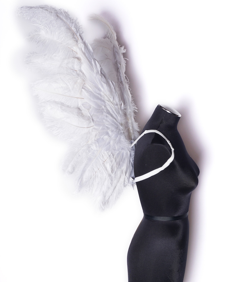 Short Upturned Ostrich Feather Angel Wings -victoria's Secret Inspired ...