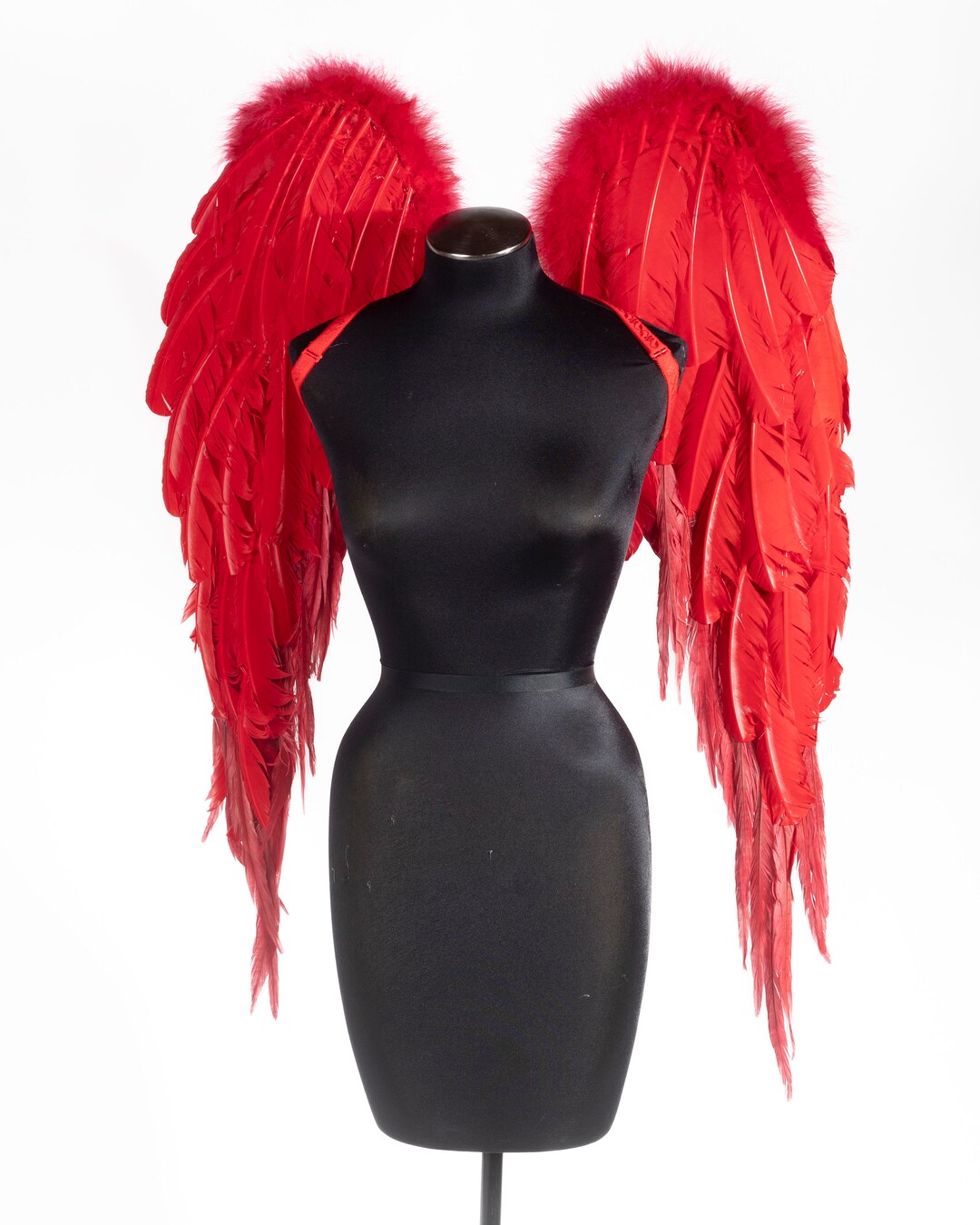 Down Turned Red Feather Angel Wings - Victoria's Secret Inspired ...