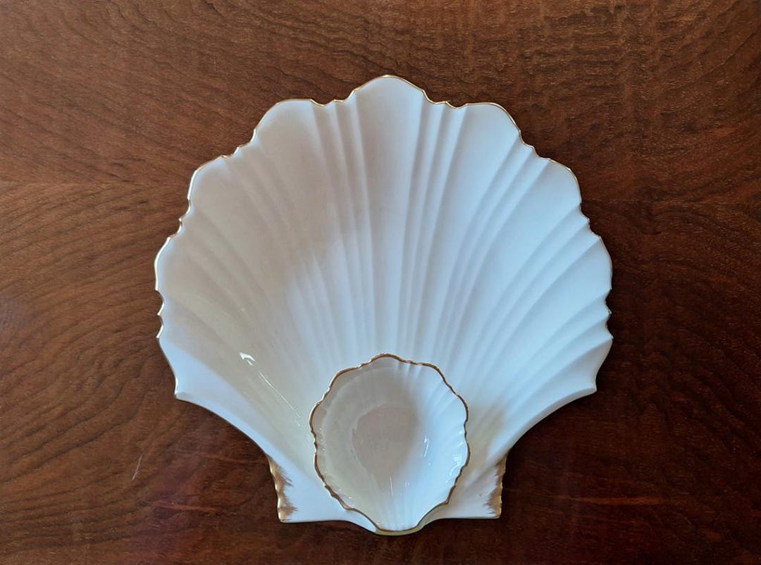 Vintage Mikasa Sea Shell Serving Dish - Fine China - Cream Color With ...