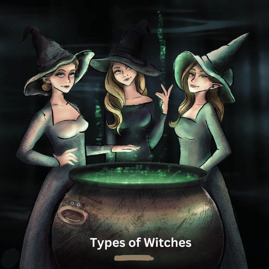 Types of Witches Witchcraft Basic Beginners Intro to - Etsy