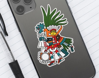 Huitzilopochtli Aztec God Temporary Tattoo Sticker set of 2 - Etsy