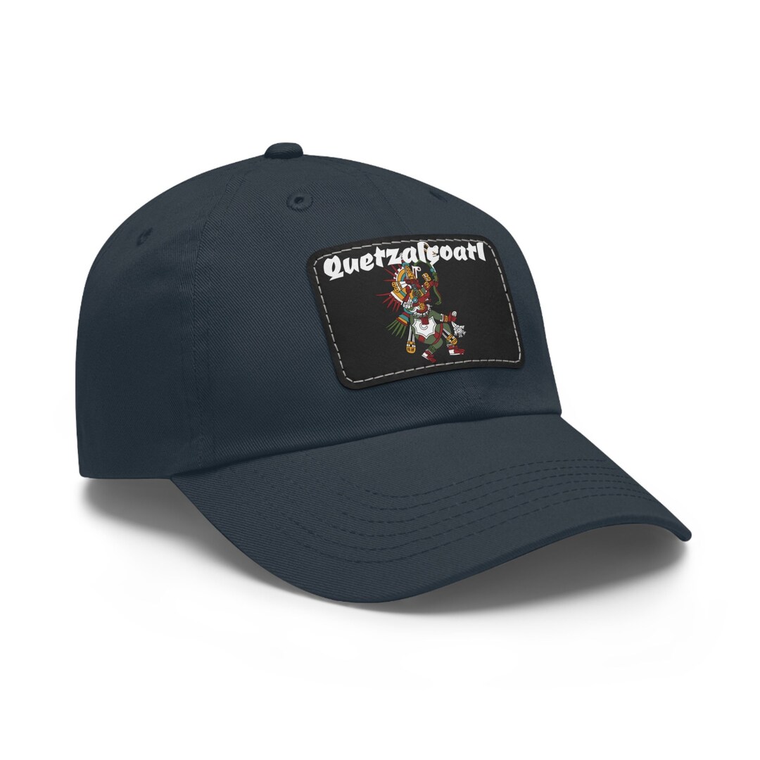 Quetzalcoatl | Dad Hat | Aztec | Maya | Custom Hat | Leather Patch Hat ...