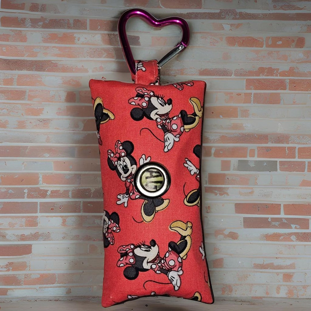 Minnie Mouse, Mickey Mouse, Pink Disney, Dog Waste Bag Holder, Dog Poop ...