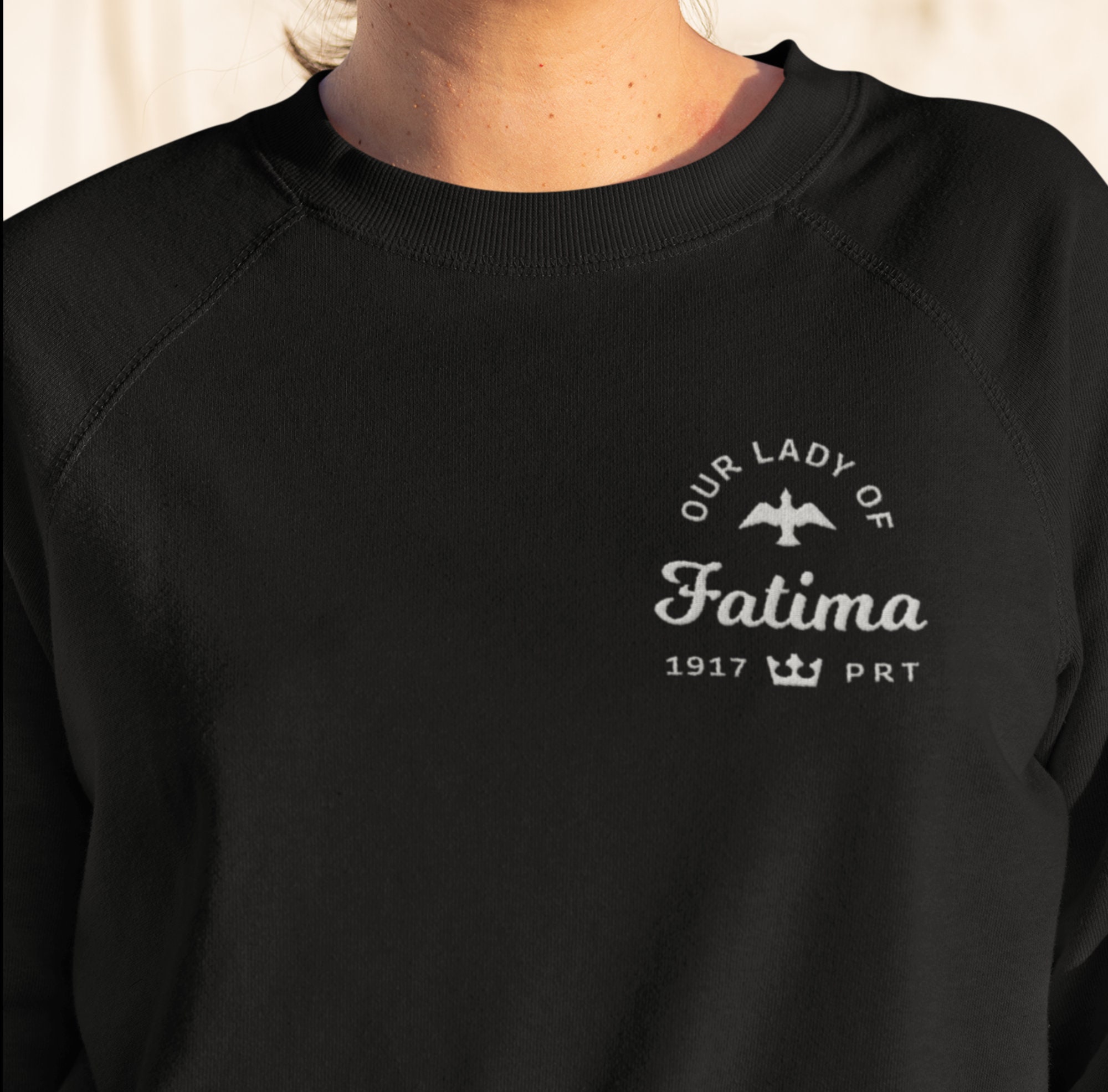 Our Lady of Fatima Embroidered Unisex Sweatshirt Catholic - Etsy