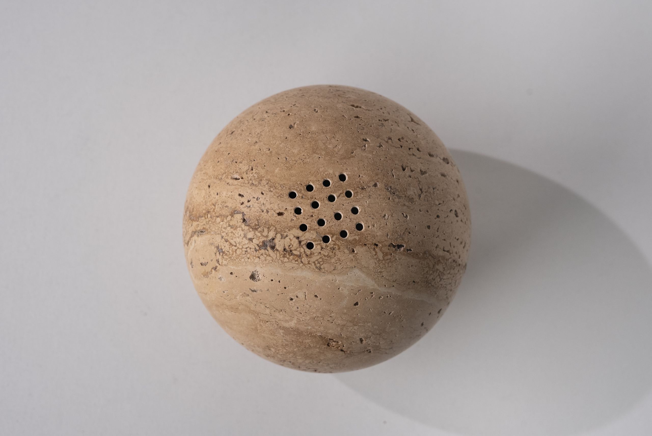 Travertine Sphere Palo Santo Incense Burner, Travertine Palo Santo ...