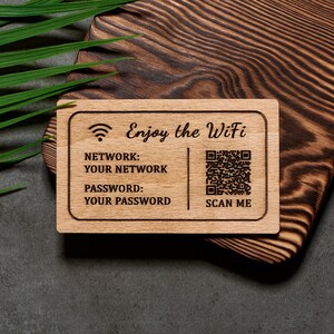 Personalised Wifi Sign | Wifi QR Code Sign for Business | Wifi Network ...