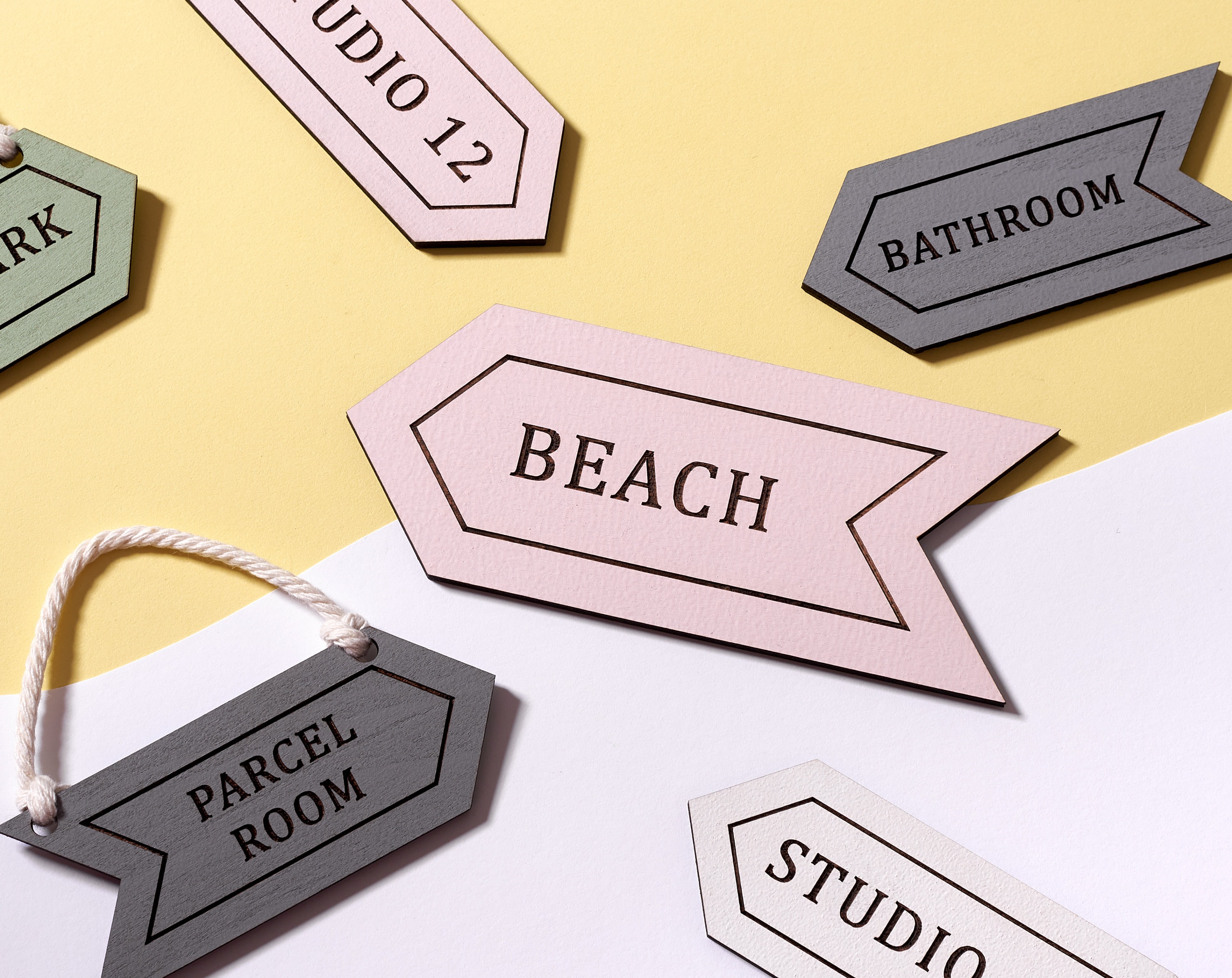 Personalized Wooden Arrow Sign: Engraved Directional Decor - Etsy