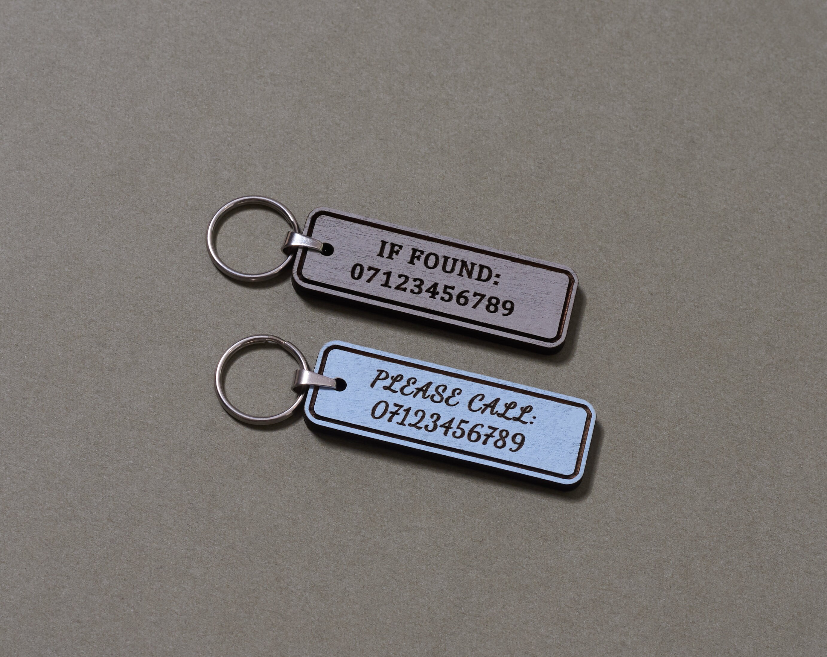 If Found Please Call Keyring | Lost Key ID Tag | If Found Please ...