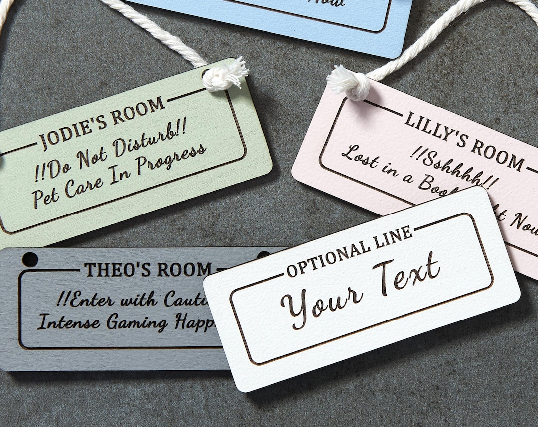 Personalized Wooden Sign: Custom Engraved Plaque, Hanging Door/wall ...