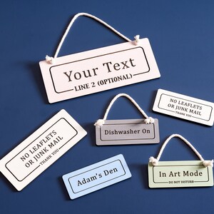 Personalised Sign | Custom Wooden Engraved Plaque | Any Text Custom ...